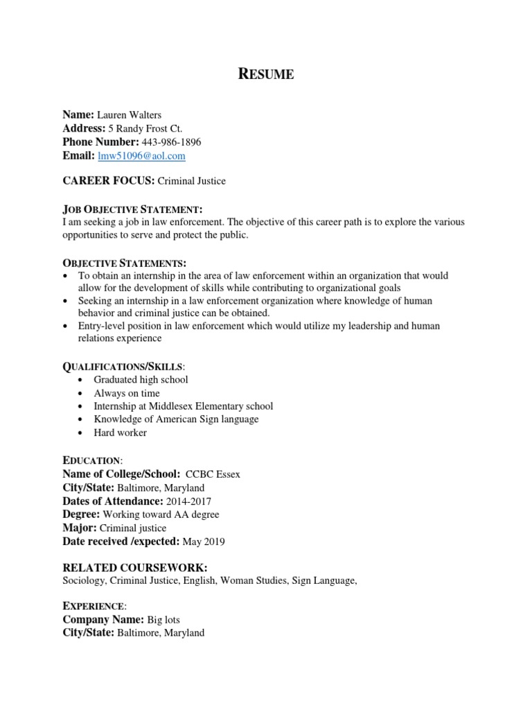 Lauren Resume Final | PDF