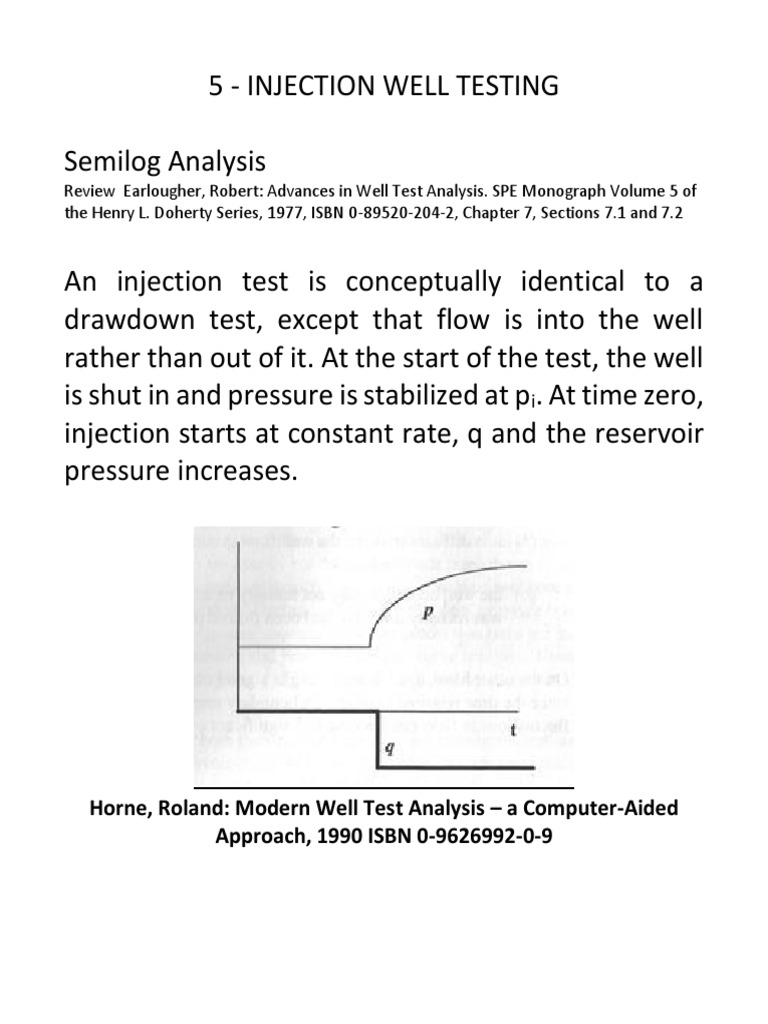 2016 - 6006 - 5 - Injection Well Testing - Final | PDF | Logarithm | Nature