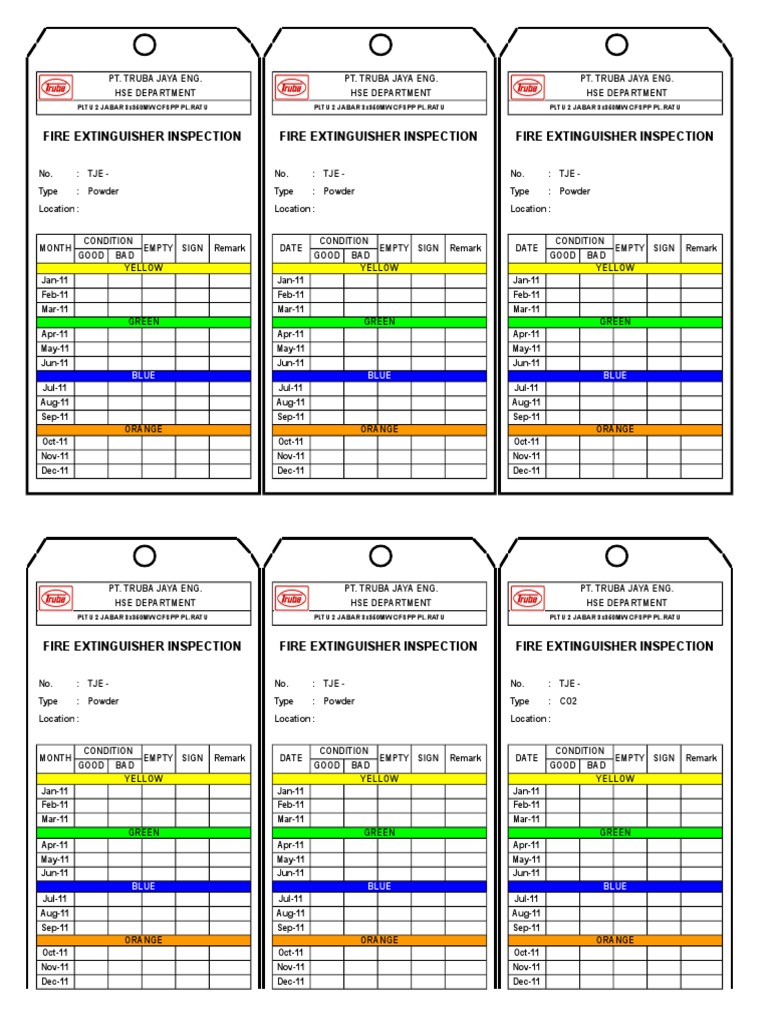 Fire Extinguisher Tagging Report | PDF | Combustion | Emergency Services