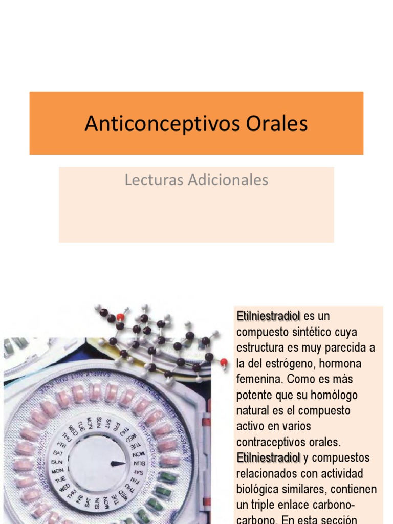 Anticonceptivos Orales | PDF | Control de la natalidad | Píldora ...