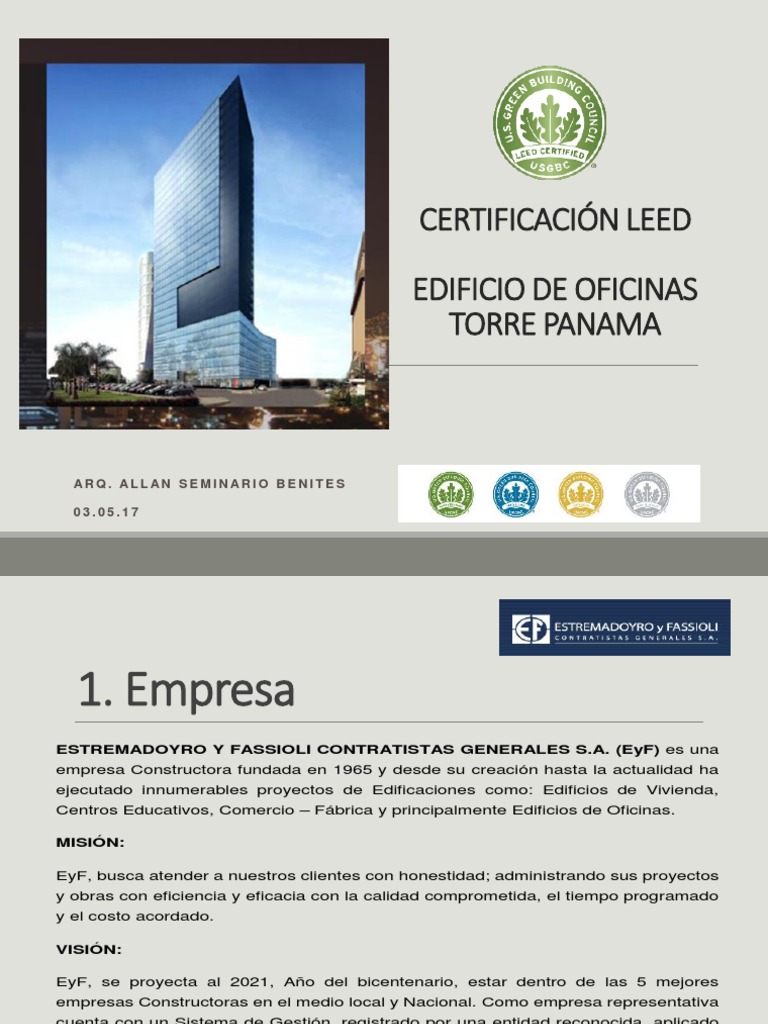 Leed - Edificio de Oficinas - Ver Final | PDF | Liderazgo en Energía y ...