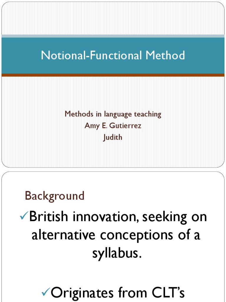 Notional-Functional Language Teaching Methods | PDF | Learning | Creativity