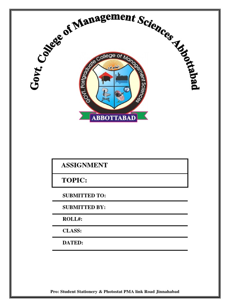 Student Assignment Submission Template | PDF