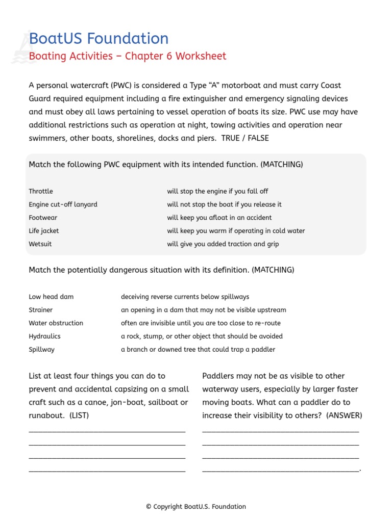 CH 6 Worksheet | PDF | Industries | Water Transport
