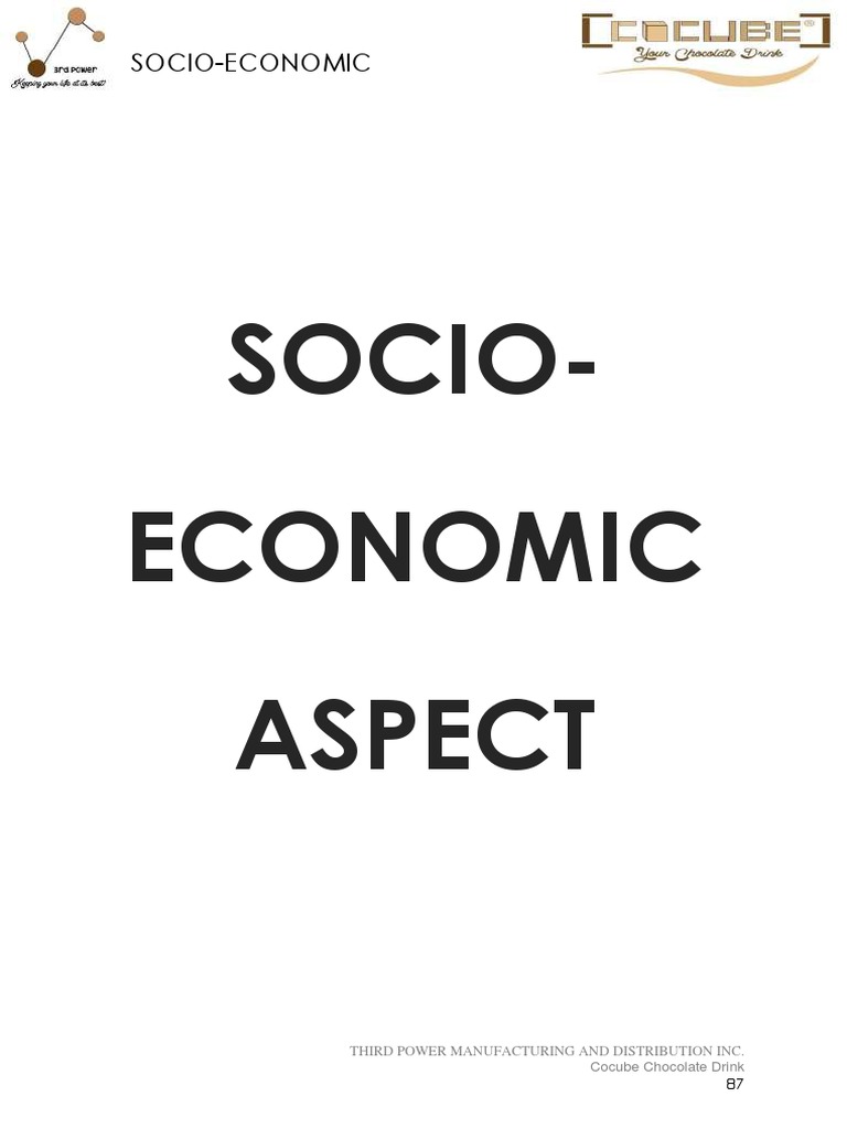 Sample Socio Economic Aspect For Feasibility Studies | Download Free ...