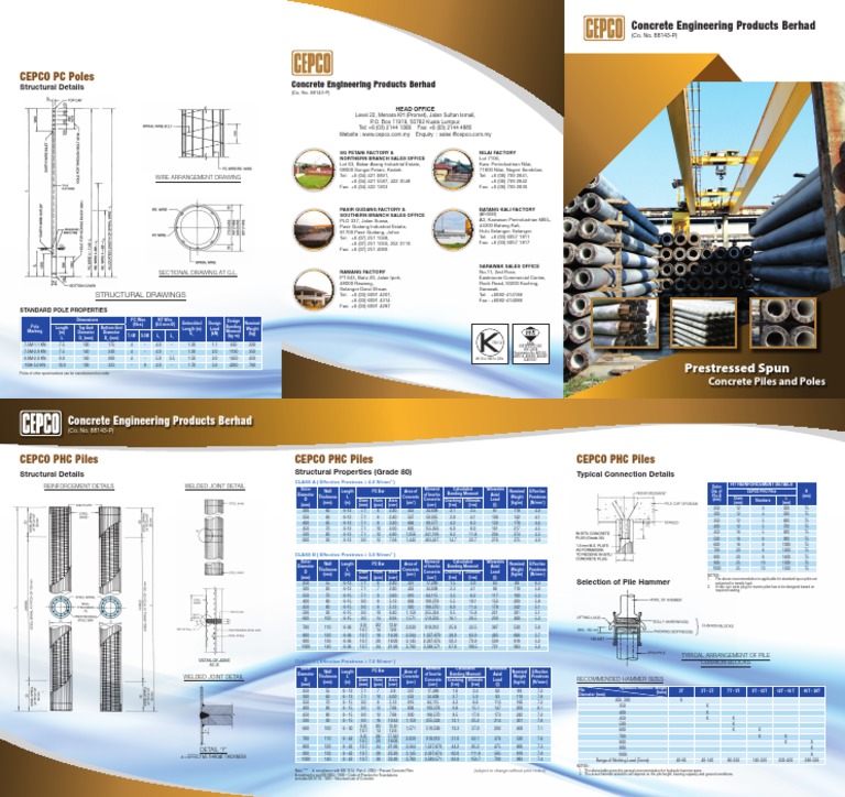 Cepco Brochure 2017 | PDF | Deep Foundation | Building Technology