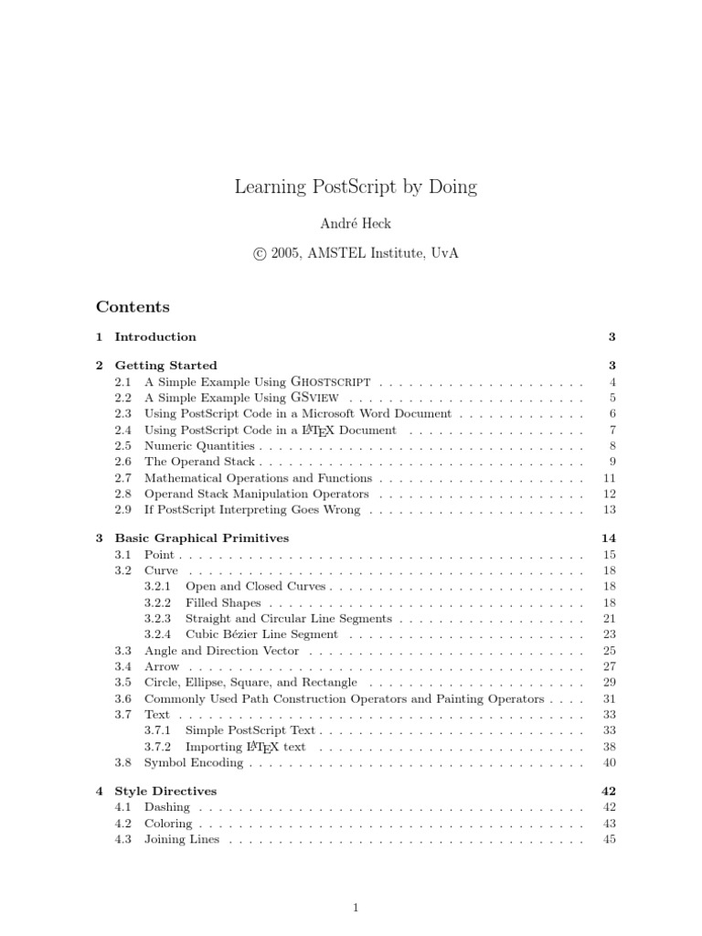 Tutorial Postscript by Doing | PDF | Computing | Teaching Mathematics