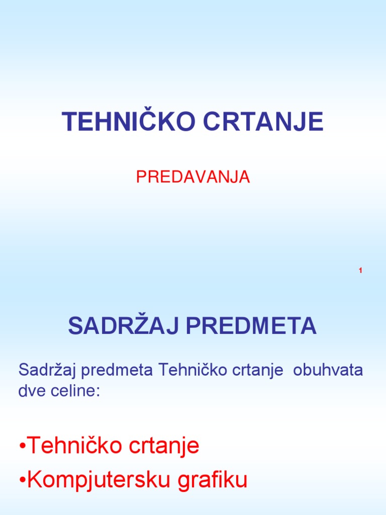 Tehnicko Crtanje | PDF