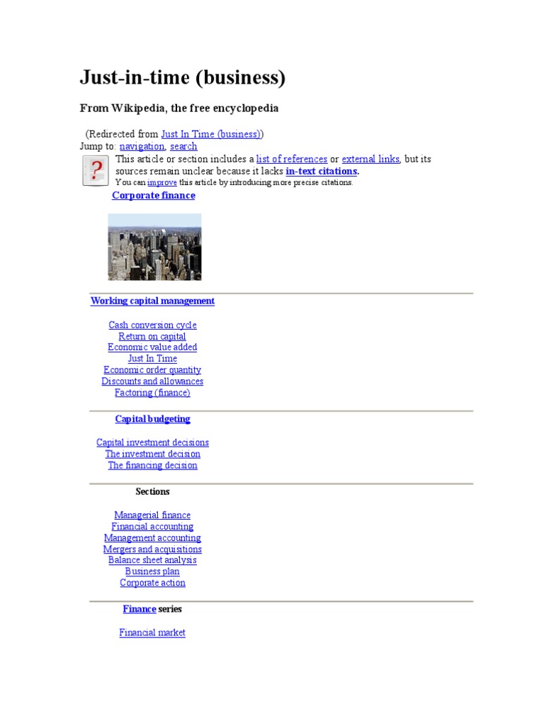 Just in Time Business | PDF | Inventory | Business Process Management