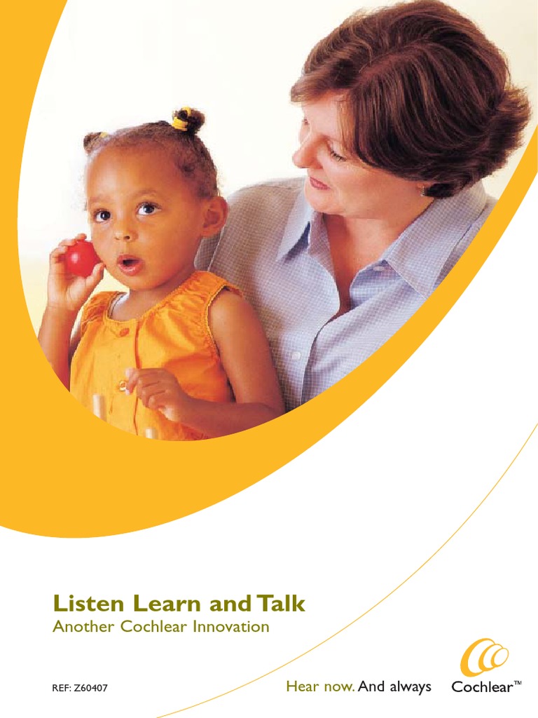Listen Learn and Talk Milestone | PDF | Hearing Loss | Audiology