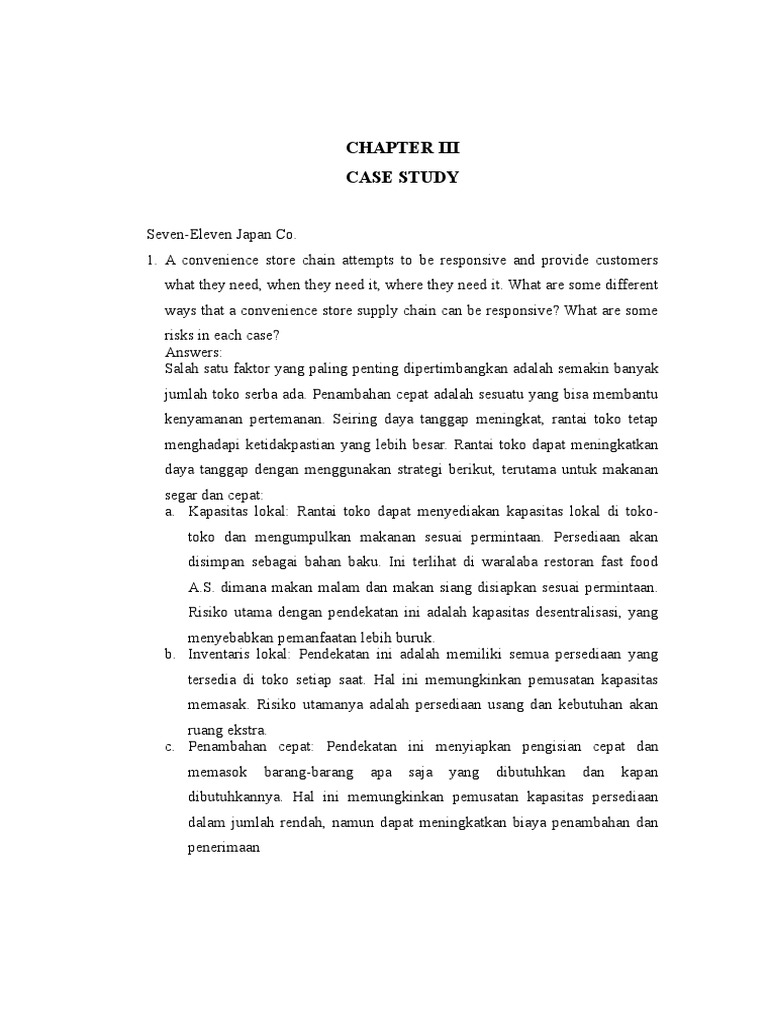 Case Study CH 3 | PDF