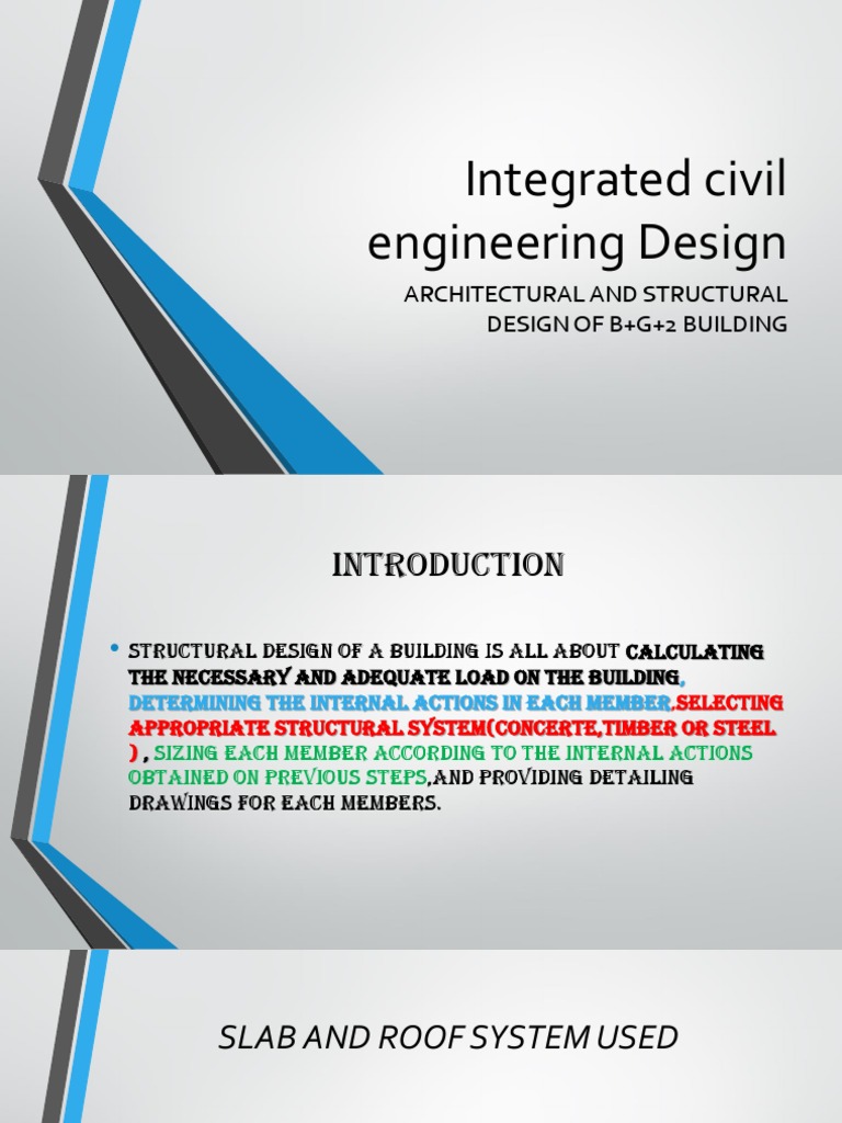 Integrated Design of B+G+2 Building | PDF | Beam (Structure) | Bending