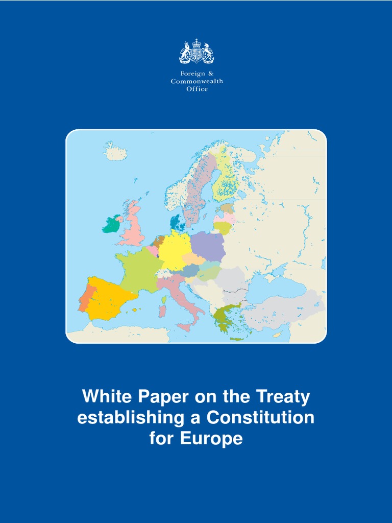 White Paper Treaty Establishing A Constitution For Europe | PDF ...