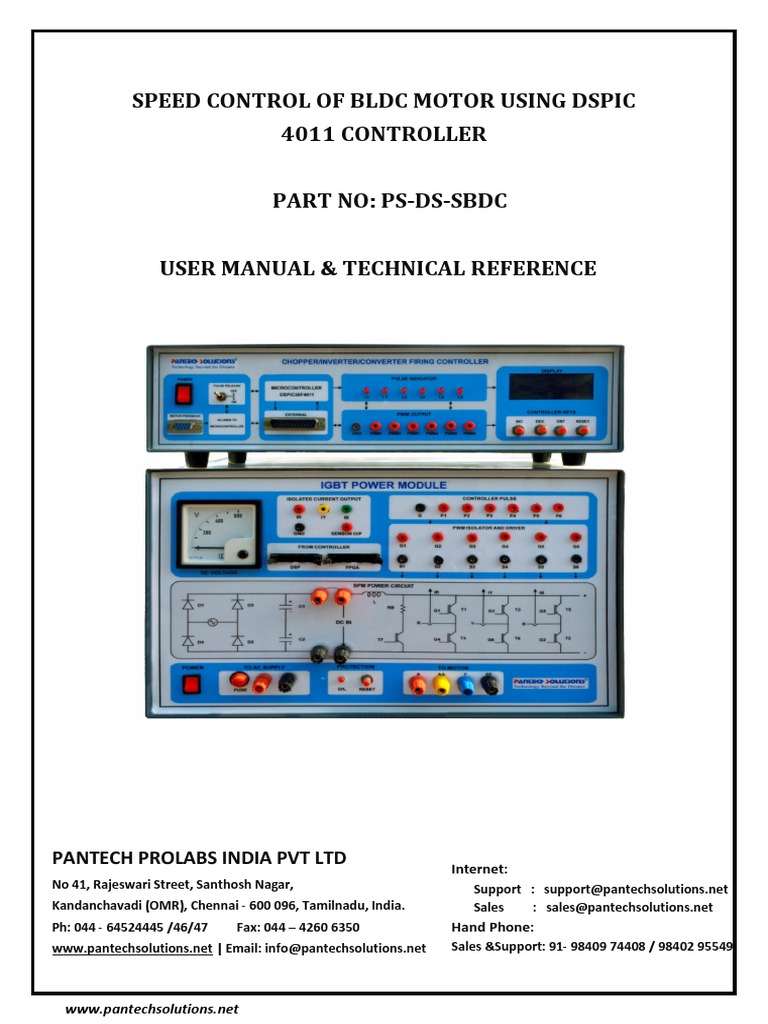 User Manual For Speed Control of BLDC Motor Using Dspic | PDF ...