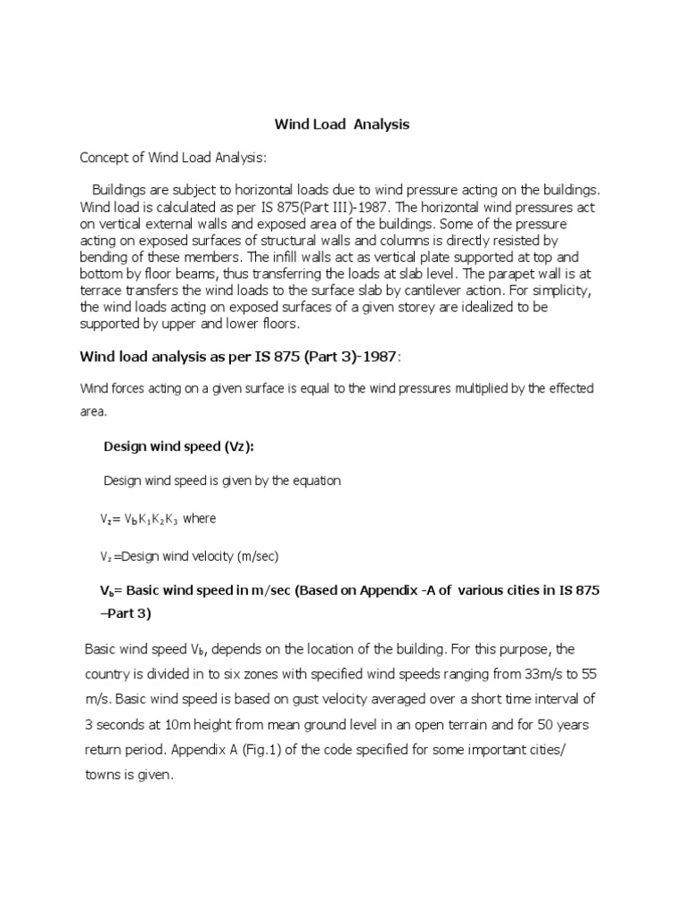 Staad Pro Series 11 Wind Load Analysis Pdf Beam Structure Wind