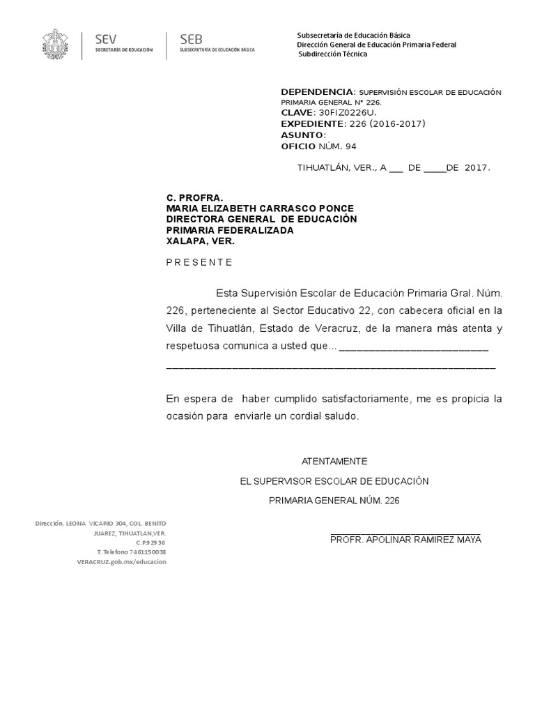 Formato Para Oficio | Educación avanzada | Crecimiento personal