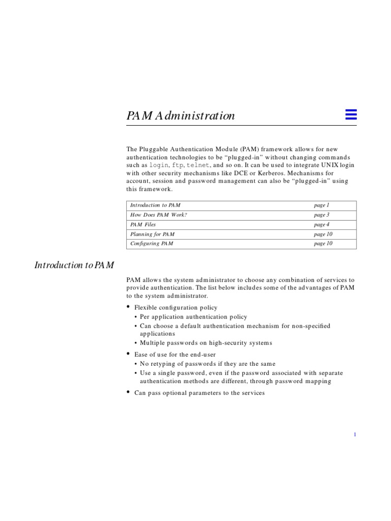 PAM Administration | PDF | File Transfer Protocol | Password