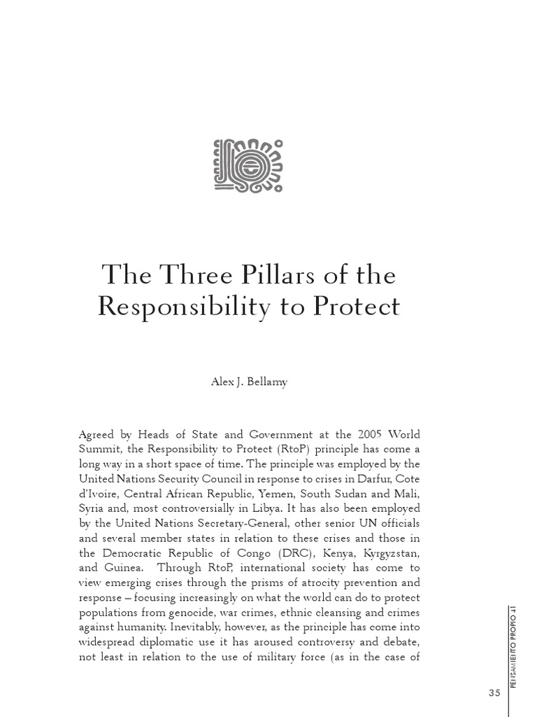 11 The 3 Pillars of r2p | PDF | Responsibility To Protect | United Nations