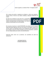 Carta de Invitacion Formal A Una Autoridad | PDF | Derecho