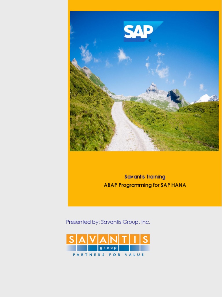 Abap Programming For Sap Hana - Final | PDF | Sap Se | Databases