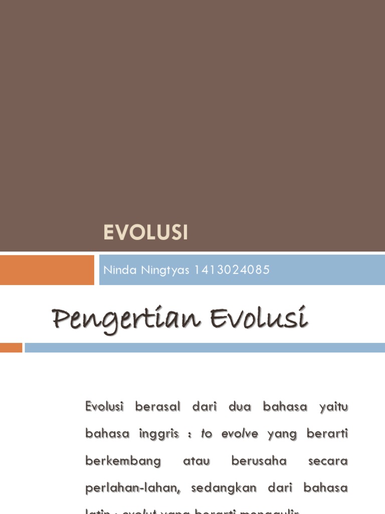 Evolusi | PDF