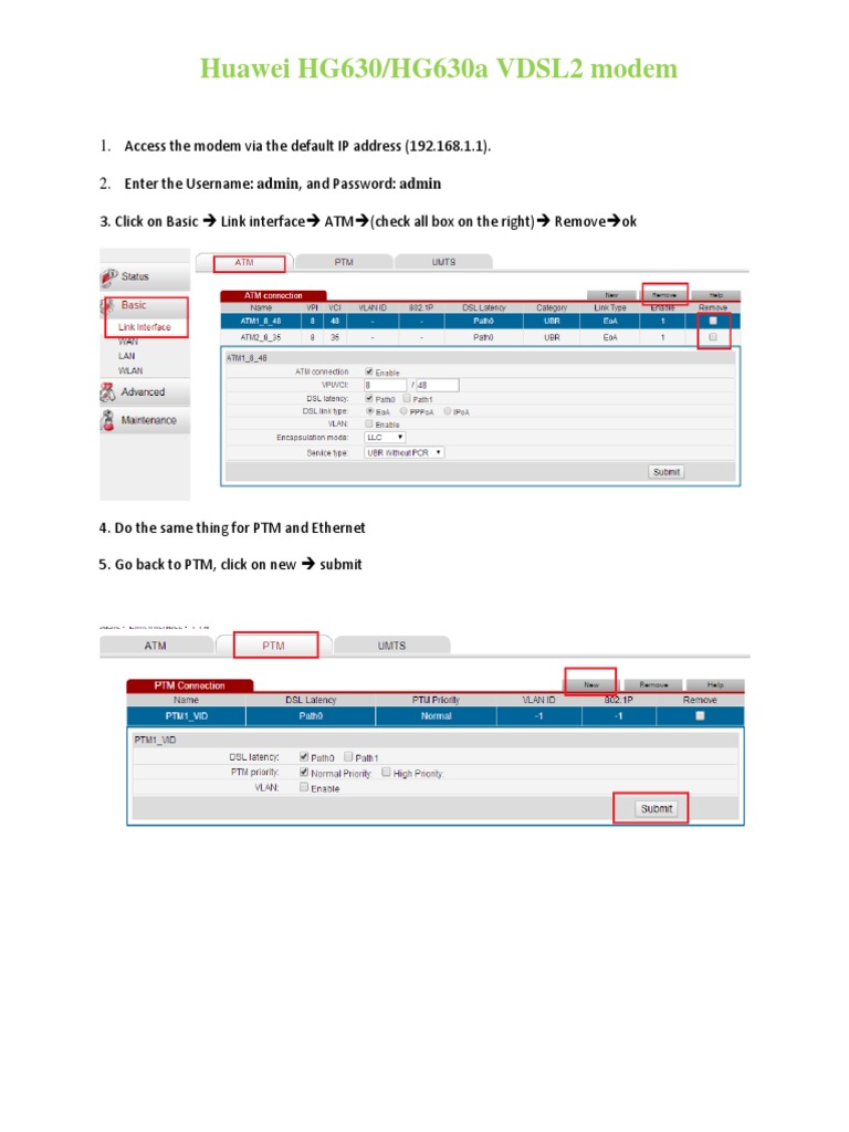 Huawei HG630 Modem Setup Guide | PDF | Wireless Lan | Ip Address