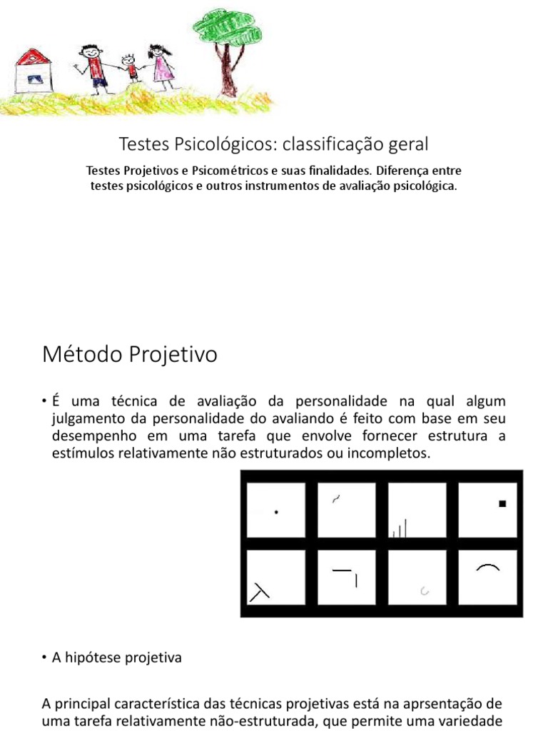 1 - Aula 5 - Testes Projetivo | Testes Psicológicos | Psicologia e ... 1 - Aula 5 - Testes Projetivo | Testes Psicológicos | Psicologia e ...
