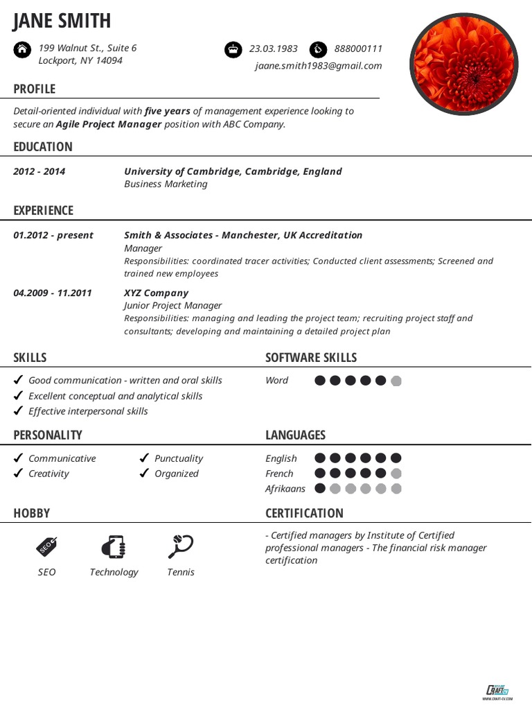 Jane Smith CV | Business | Free 30-day Trial | Scribd