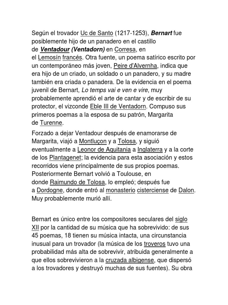 Según El Trovador | PDF | Poesía | Personas