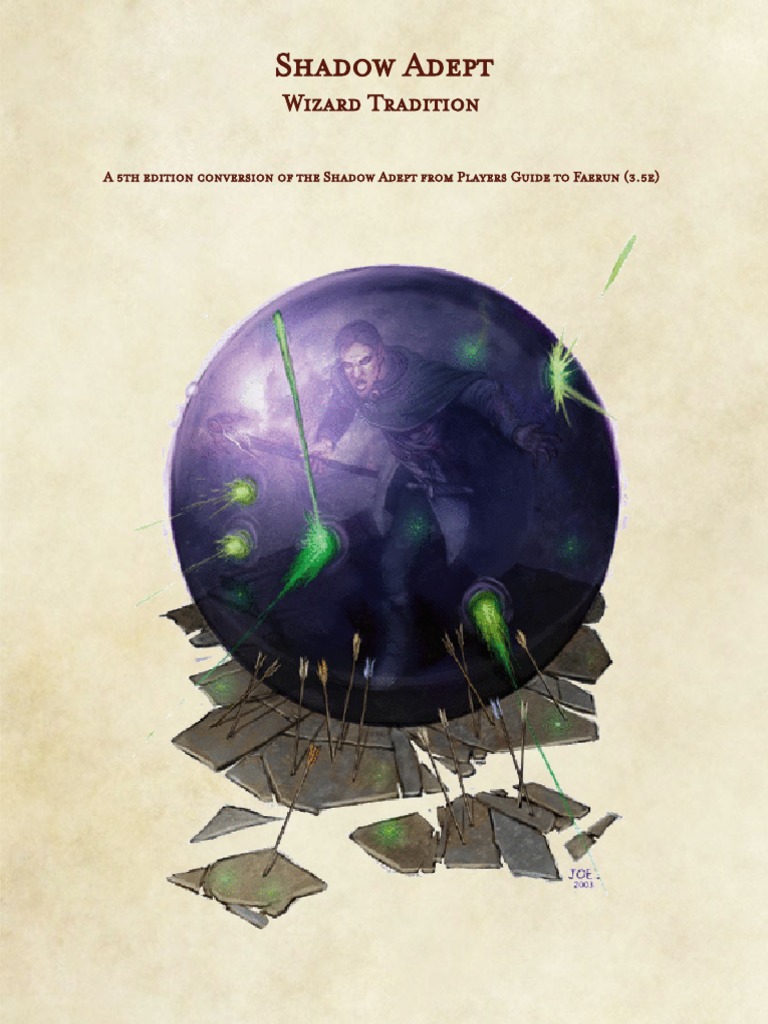 Shadow Adept PDF | PDF | Gaming | Dungeons & Dragons
