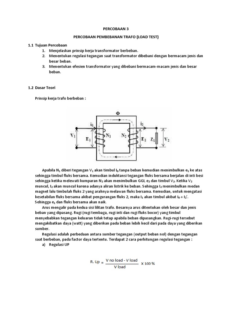 Pembebanan Trafo | PDF | Sains & Matematika