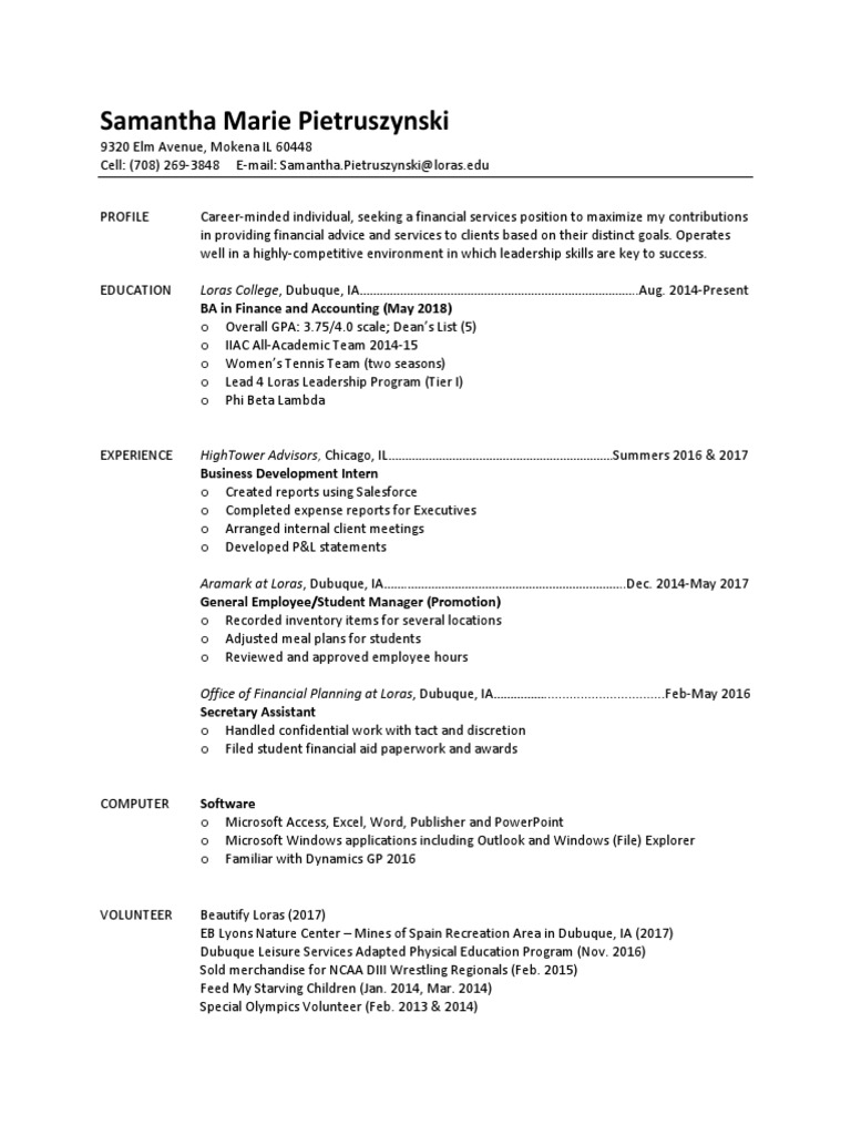 Sam P Resume | PDF