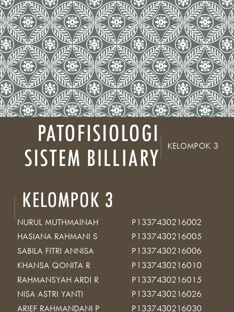 Sistem Biliari Klompok 3 | PDF | Ilmu Sosial