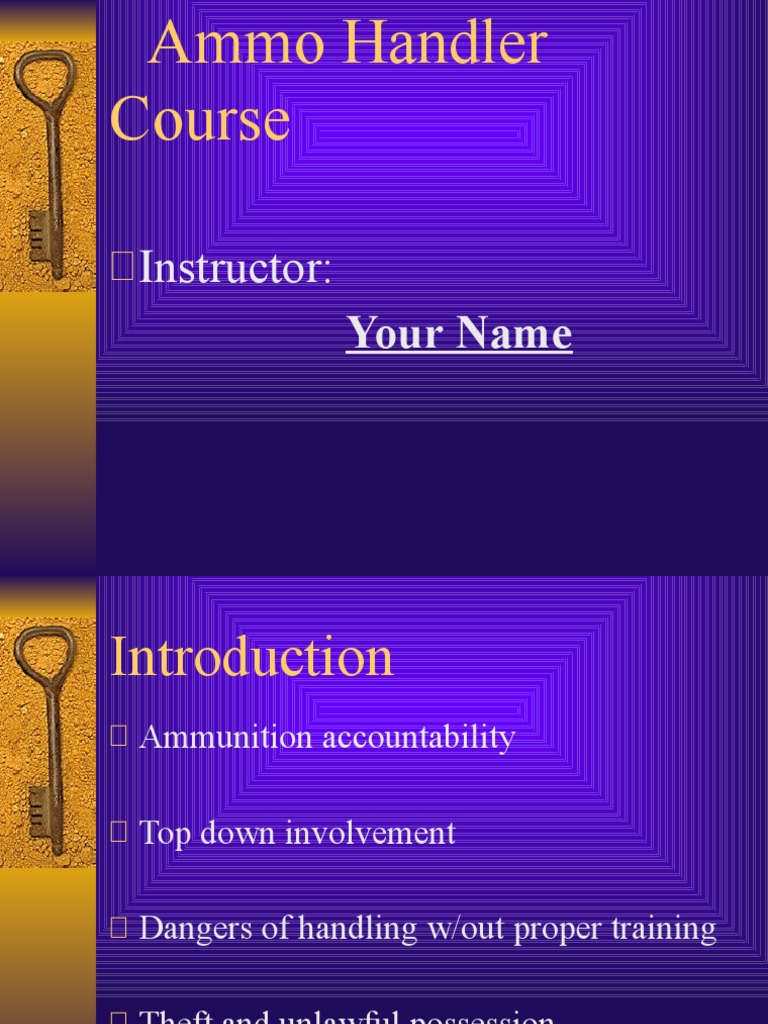 Ammo Handler | PDF | Ammunition | Hazards