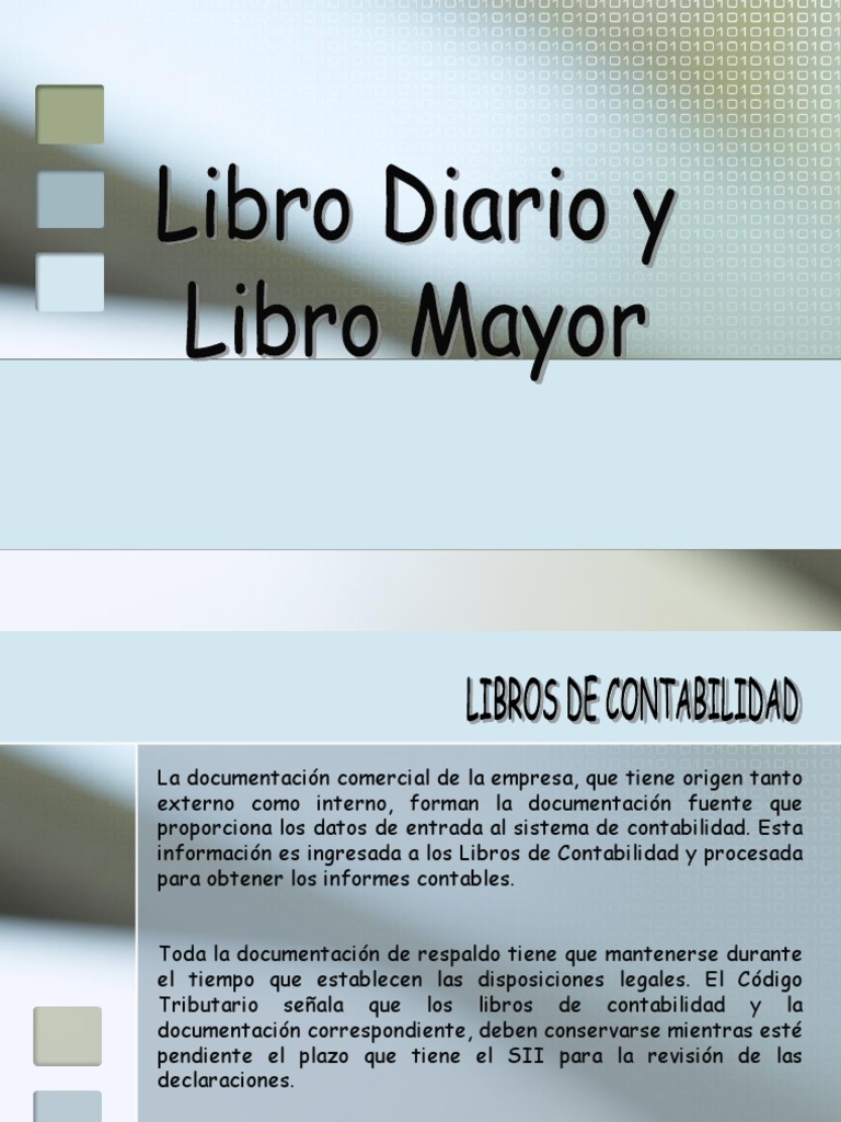 Libro Diario, Mayor y Balance