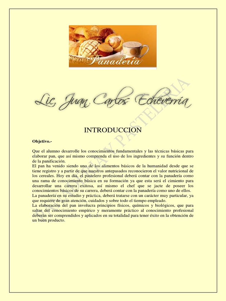 Modulo de La Materia de Panaderia y Pasteleria Gastronomia | Descargar gratis PDF | Panes | Levadura