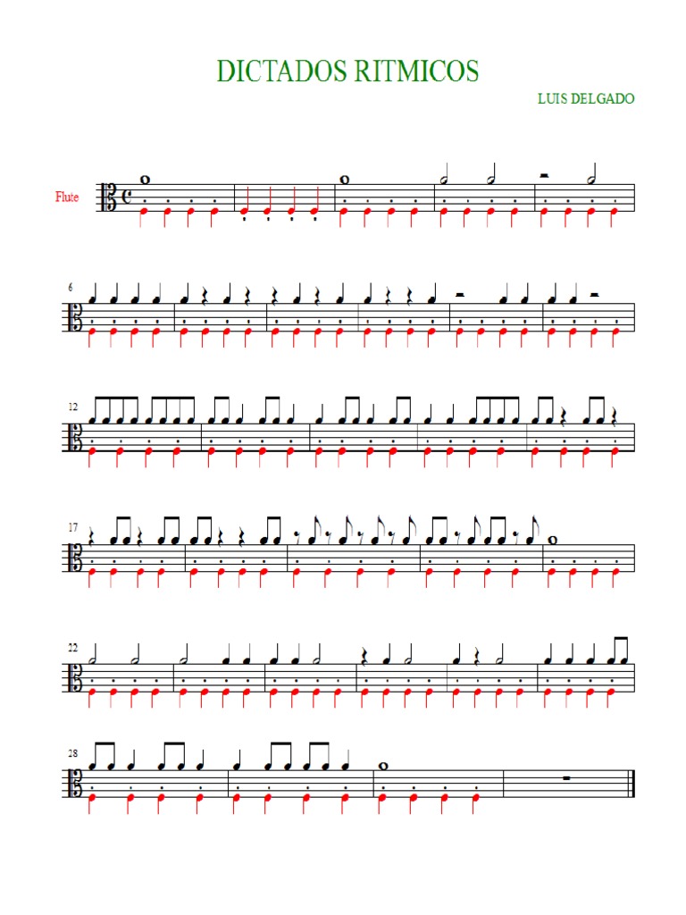 Dictado Ritmico | PDF