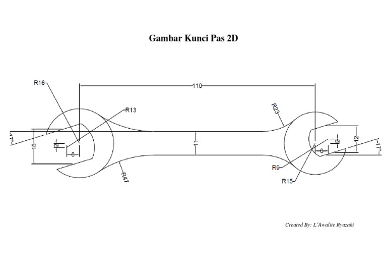 Gambar Kunci Pas 2D | PDF