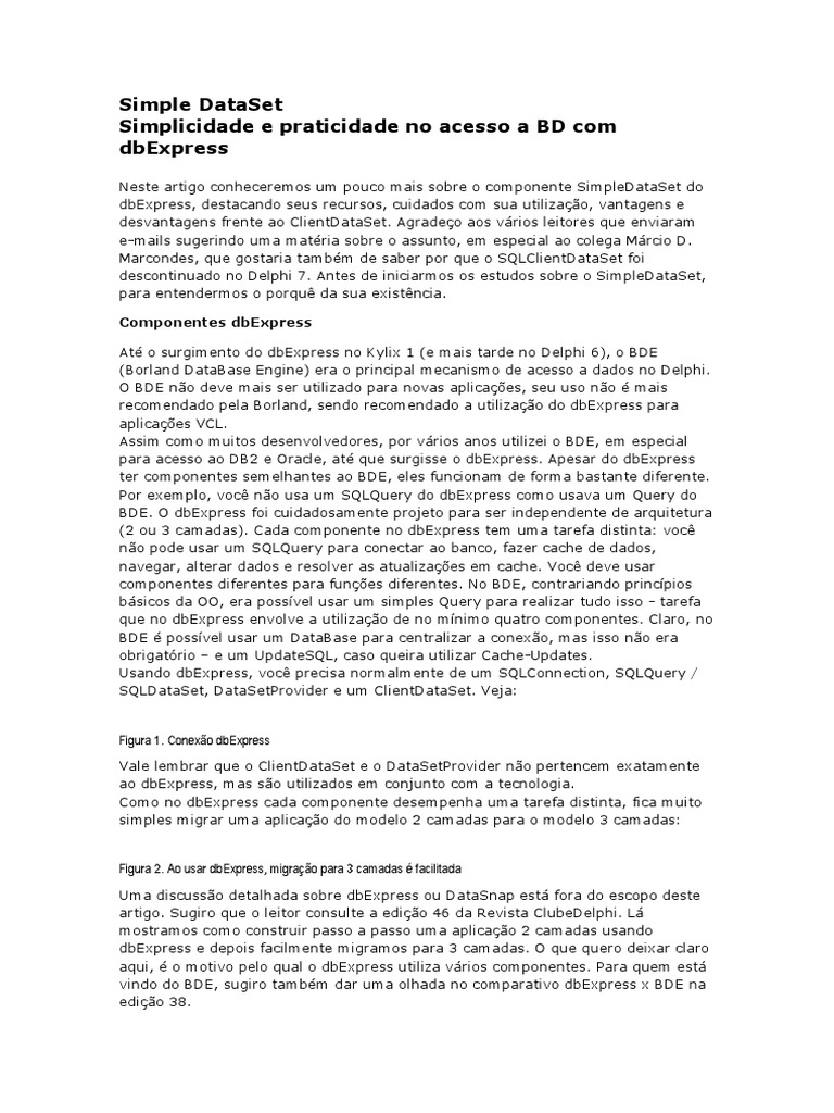 Simple DataSet | PDF | Programação de computadores | Software de aplicação