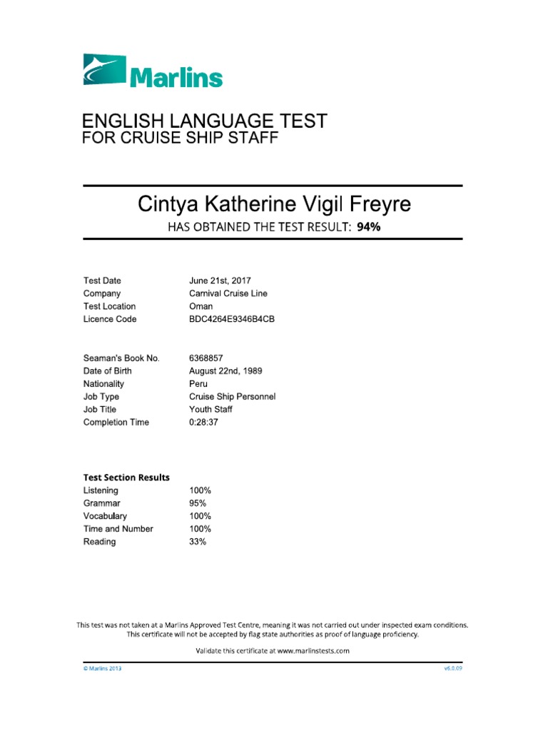 Marlins Test Platform, Print Certificates