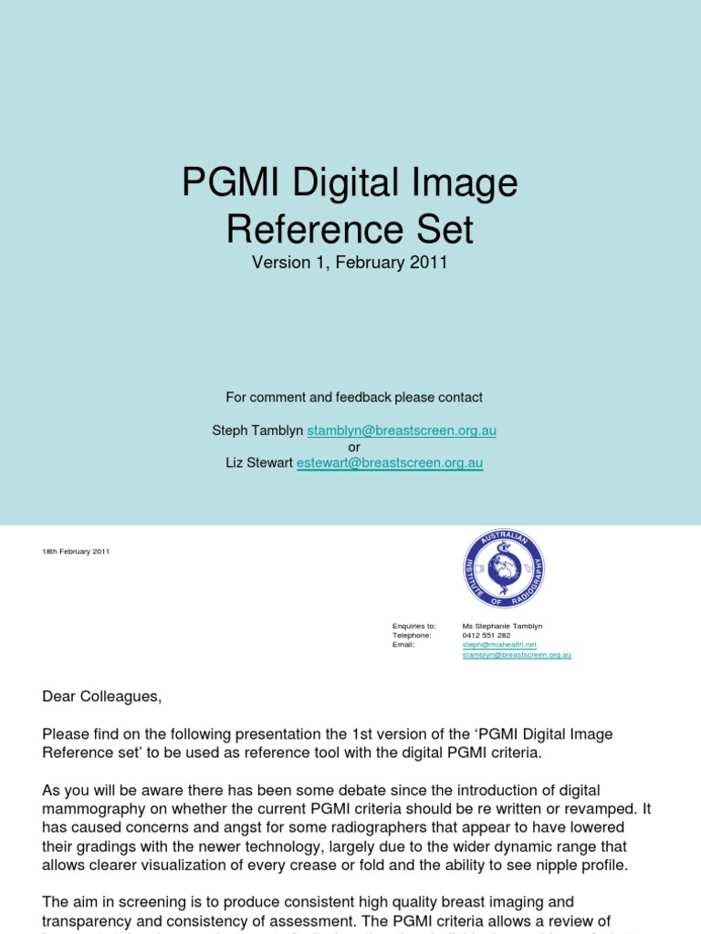 PGMI.pdf | Medical Imaging | Mammography