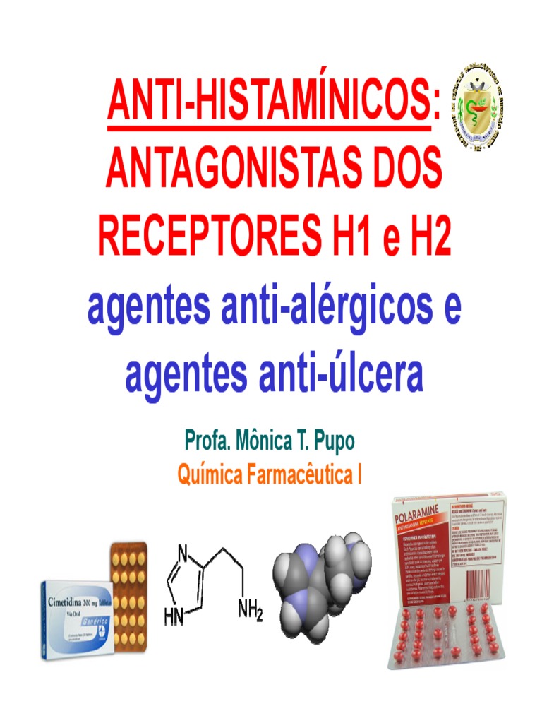 Anti Histaminicos H1 H2 | PDF | Antagonista (Farmacologia) | Farmacologia
