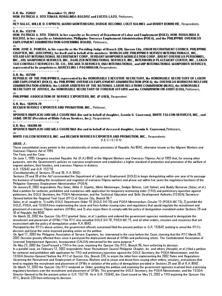 14 Sto Tomas V Salac | PDF | Venue (Law) | Injunction