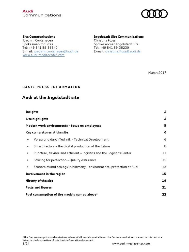 Audi Ingolstadt: Future-Ready Manufacturing | PDF | Audi | Logistics