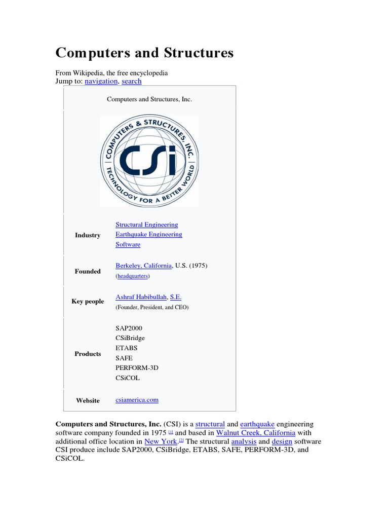 Computers and Structures: Jump To | PDF