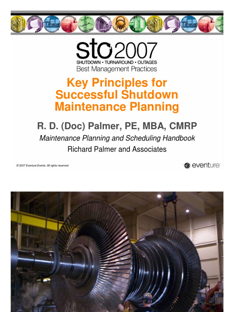 Key Principles For Successful Shutdown Maintenance Planning R D Doc 