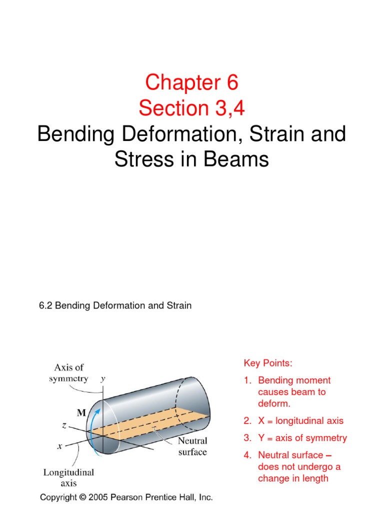 Bending Stress and Strain in Beams | PDF | Bending | Beam (Structure)