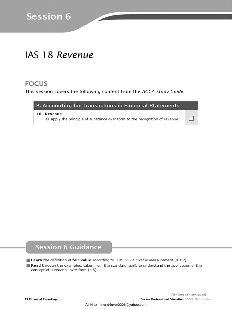 F7-06 IAS 18 Revenue | PDF | Revenue | International Financial ...