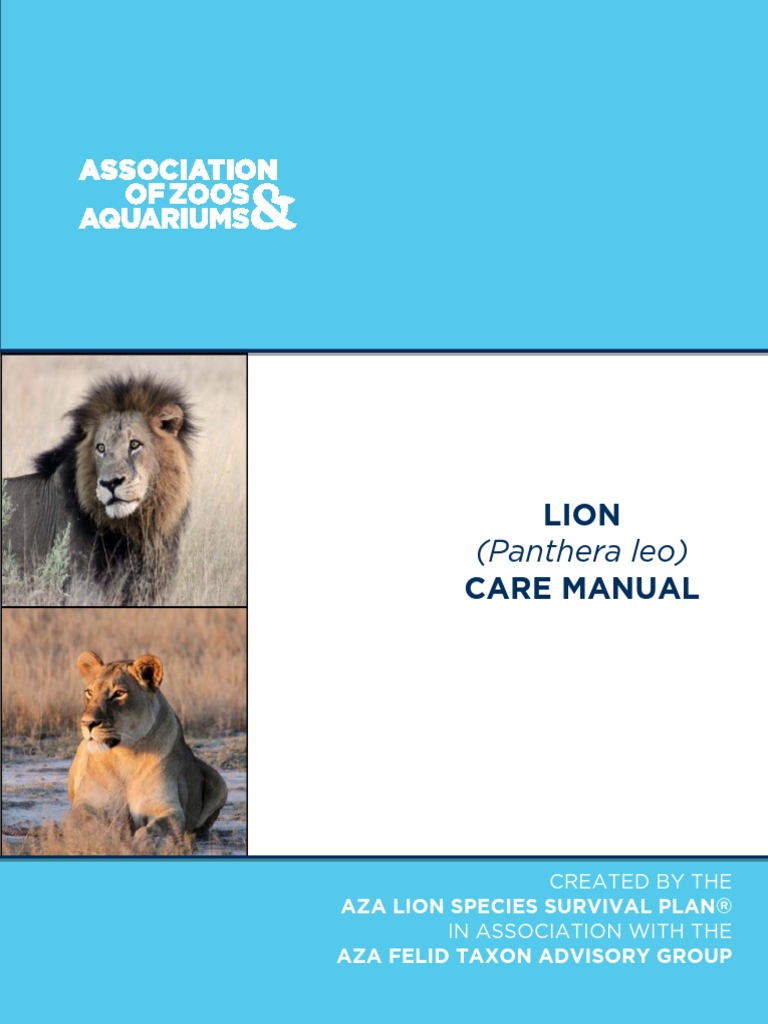 Lion Care Manual 20121 | PDF | Lion | Conservation