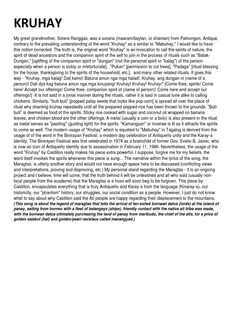 KRUHAY | PDF | Entertainment (General) | Religion And Belief